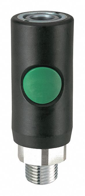 High Flow Safety Coupler,1/4 In MNPT - Grainger