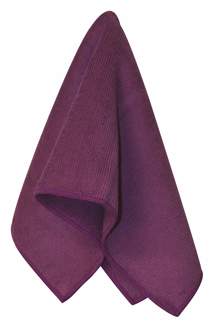 Purple, Purple, Microfiber Cloth,Gen Purpose,16x16,Prpl - 58LA99|LFK550 ...