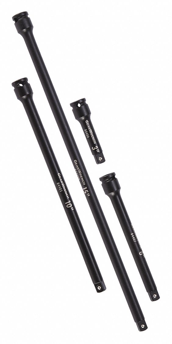 GEARWRENCH, Impact Extension Set,3/8" Drive,7pcs. - 58LD60|84926N ...