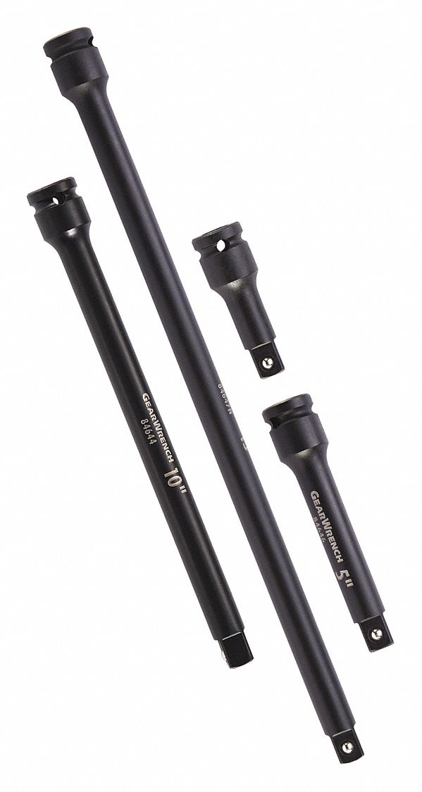 GEARWRENCH, Impact Extension Set,1/2" Drive,4pcs. - 58LD76|84950N ...