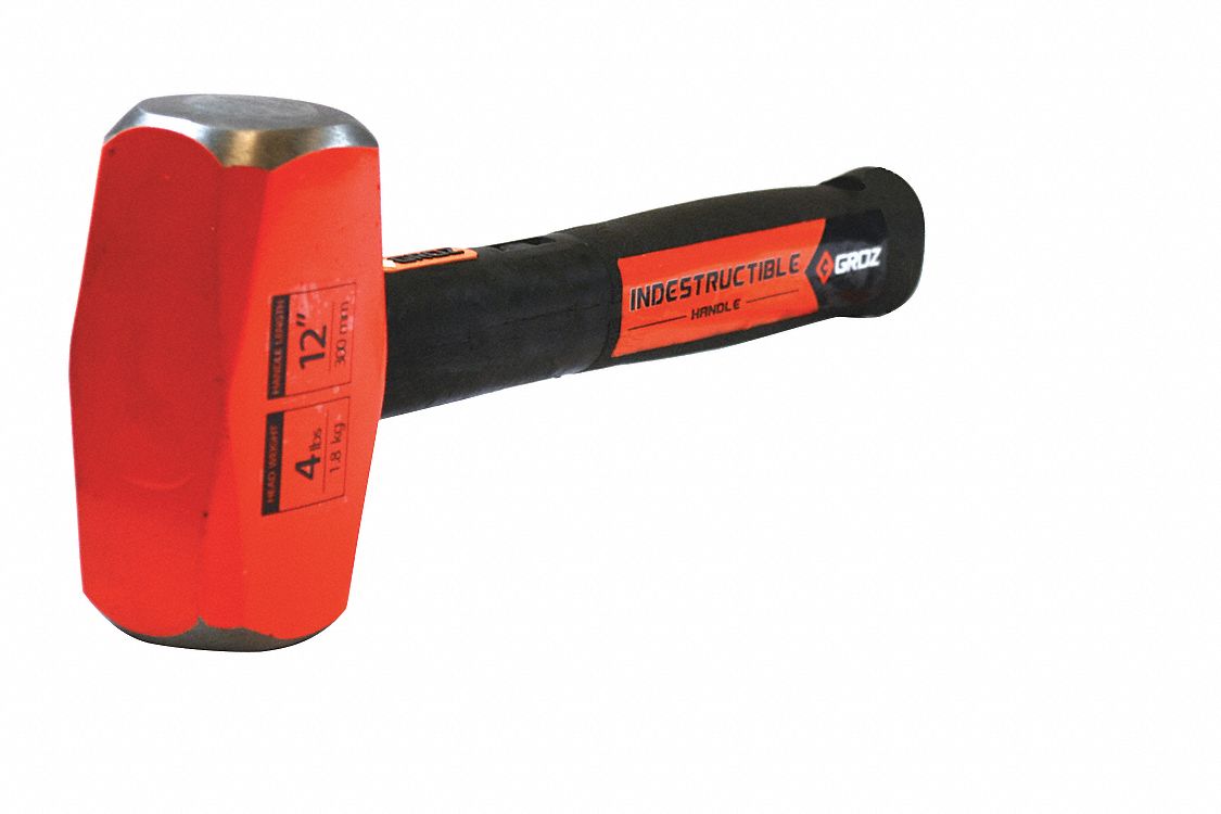 Indestructible Club Hammer,4 lb.,12" - 58ME94|34501 - Grainger