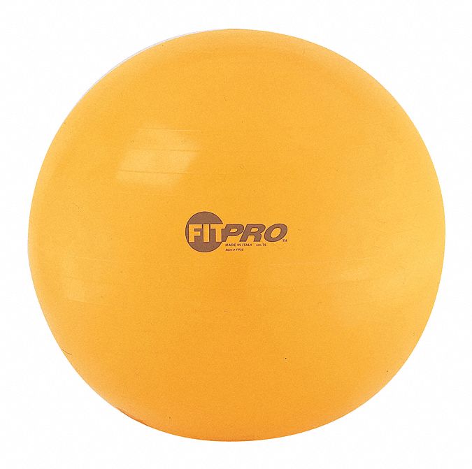 CHAMPION SPORTS, 29.53 in Overall Dia, Yellow, Exercise Ball - 58MP45 ...