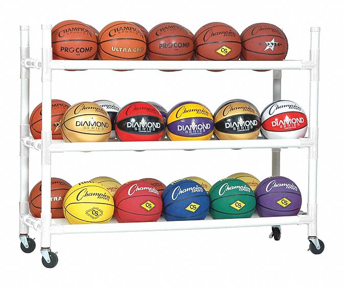 CHAMPION SPORTS, 55 in Overall Lg, 19 in Overall Wd, Ball Rack - 58MT22 ...