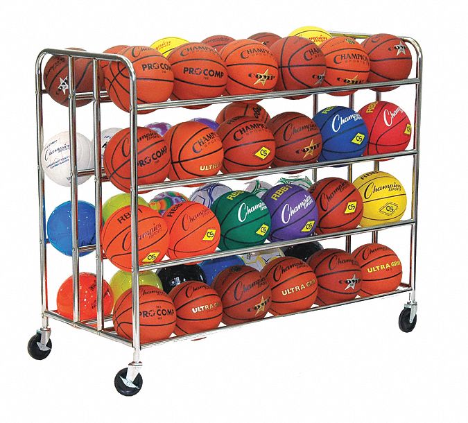 CHAMPION SPORTS, 55 1/2 in Overall Lg, 24 in Overall Wd, Ball Rack ...