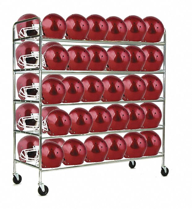 CHAMPION SPORTS, Silver, Steel, Helmet Rack - 58MT52|FBHC - Grainger