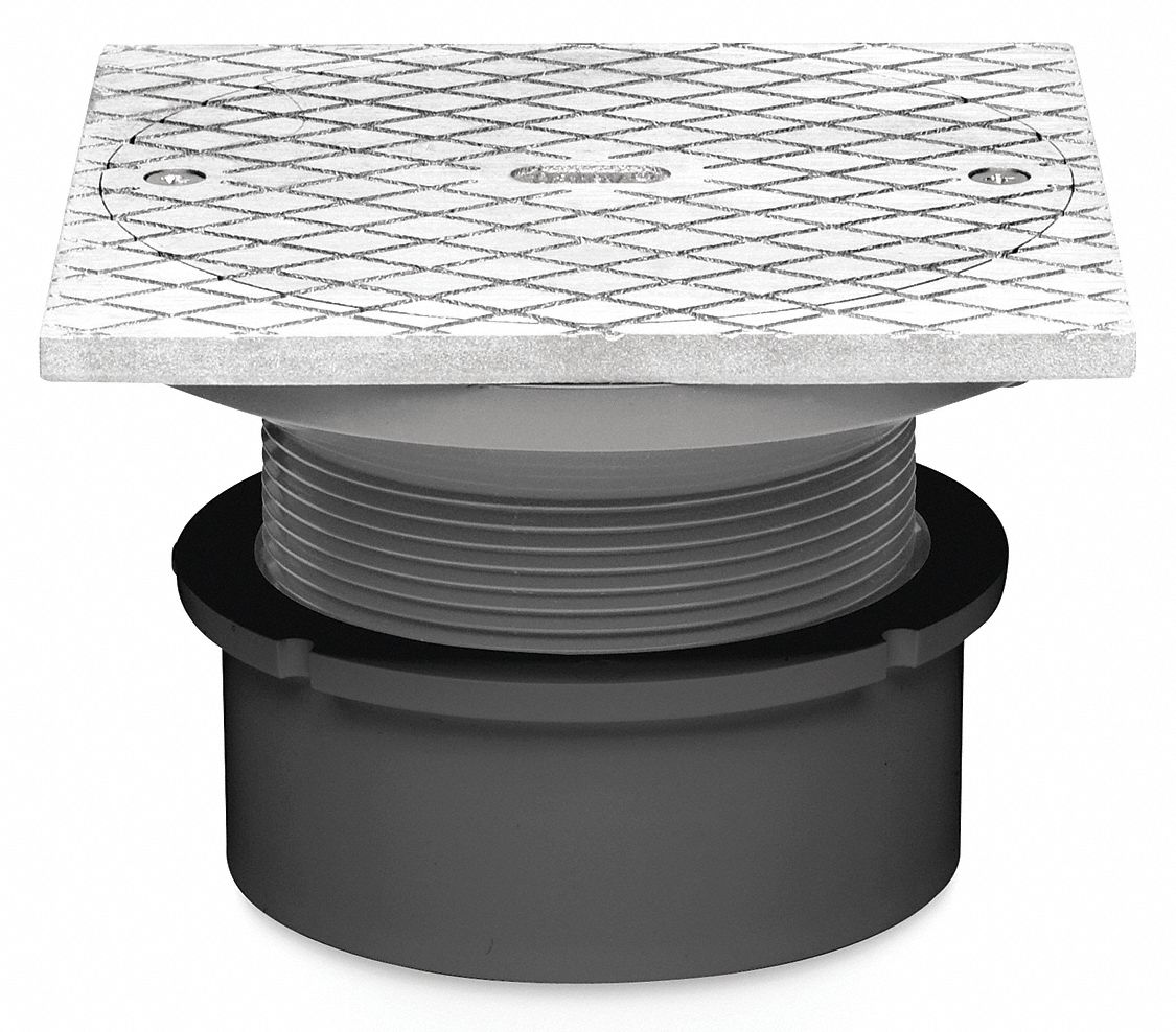 OATEY, PVC Adjustable Cleanout,w/CVR-SQ,3" - 58NH93|74147 - Grainger