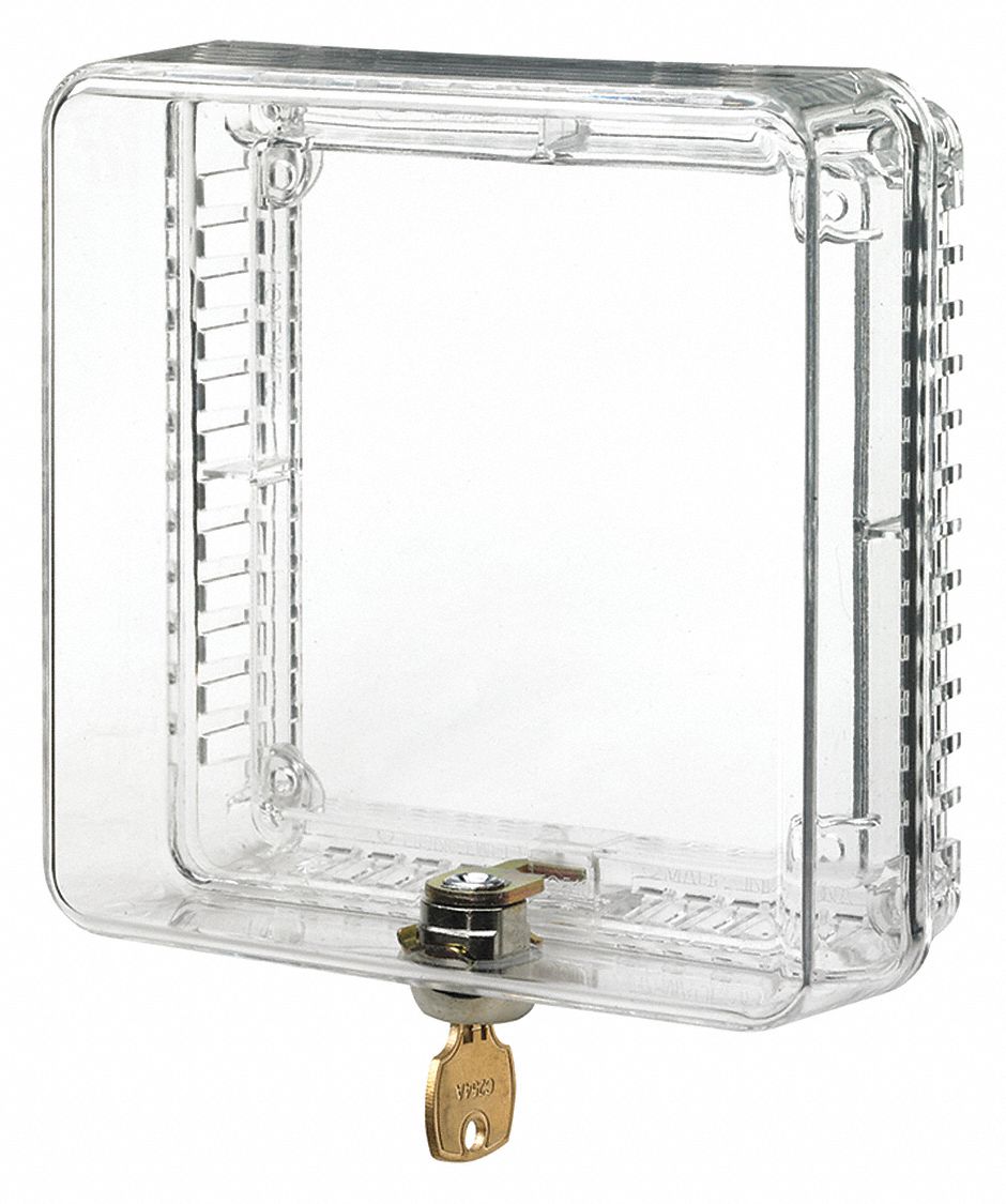 HONEYWELL HOME, Snap-On, Clear, Thermostat Guard,Small - 58PH96 ...