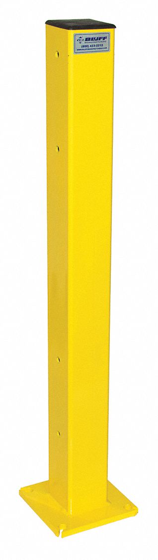 BLUFF, Inline, 42 in Overall Ht, Guardrail Post - 58RH75|TGP42-YEL ...