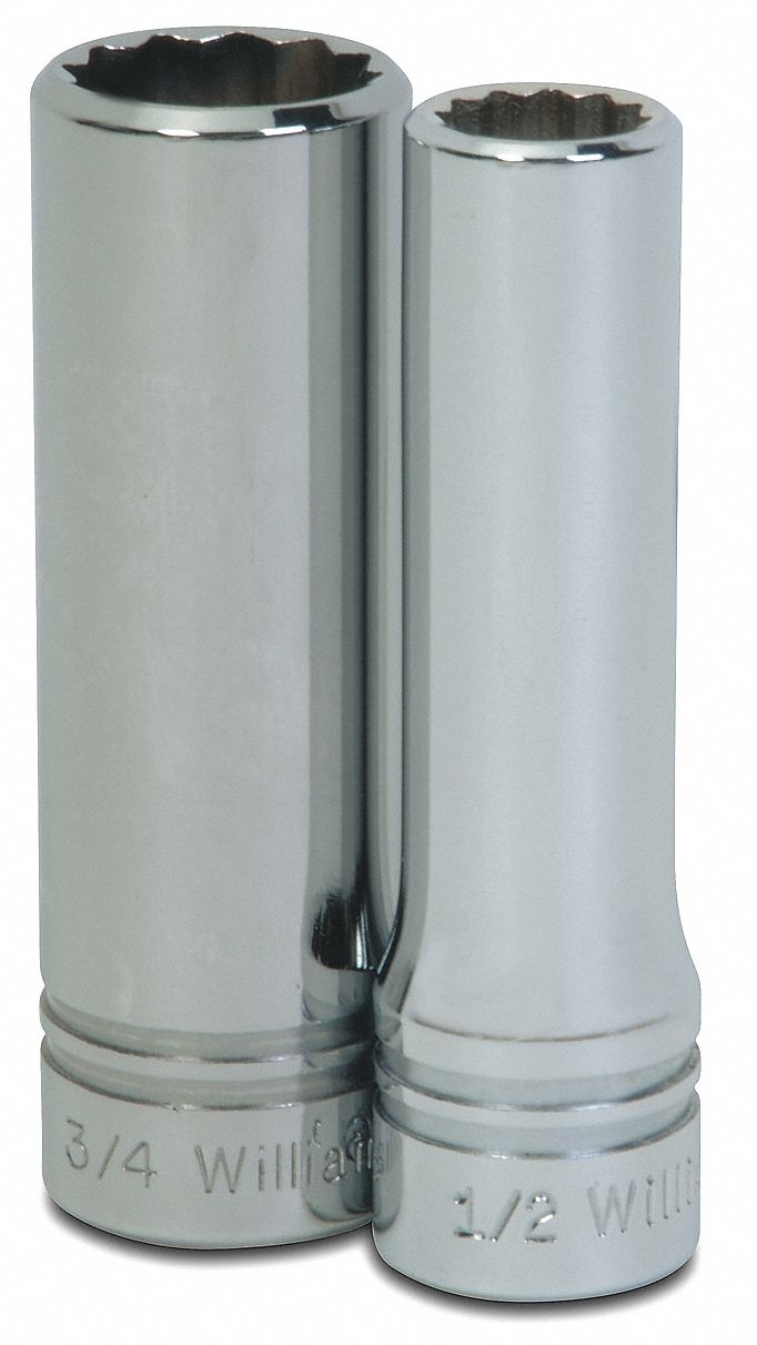 Deep Socket,1/2" D,12Pt,1-1/16", Deep Socket,1/2" D,12Pt,1-1/16", Deep ...
