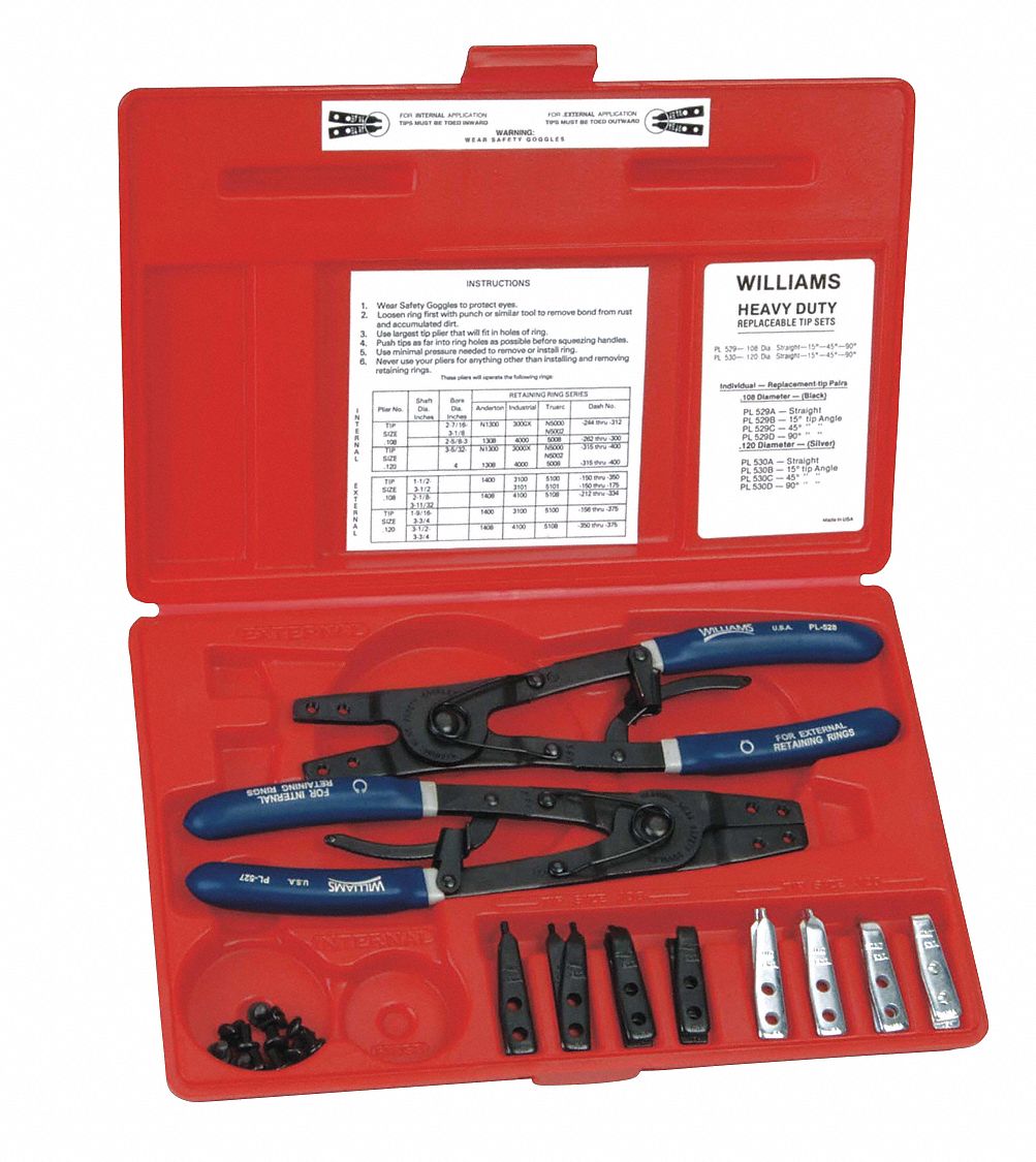 Internal Snap Ring Plier - 58UA10|PL-527 - Grainger