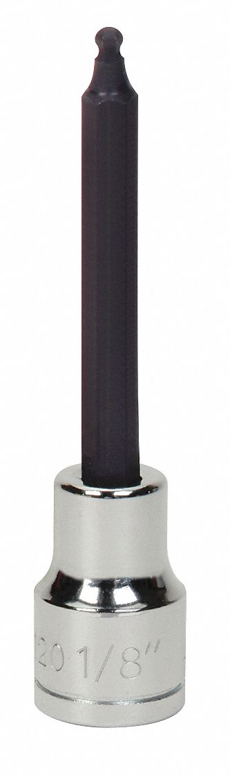 WILLIAMS, Hex Bit Ball End Socket,3/8" D,9/64" - 58UK26|35131 - Grainger