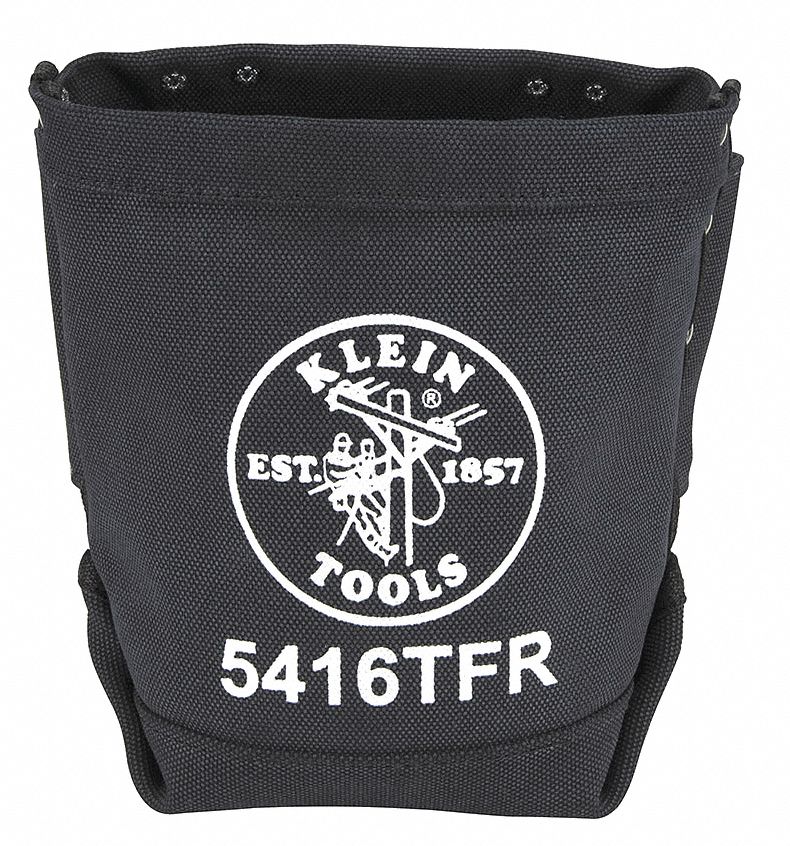 KLEIN TOOLS, 10 in W x 5 in D x 9 in H, Black, Tool Bag - 58UT05 ...
