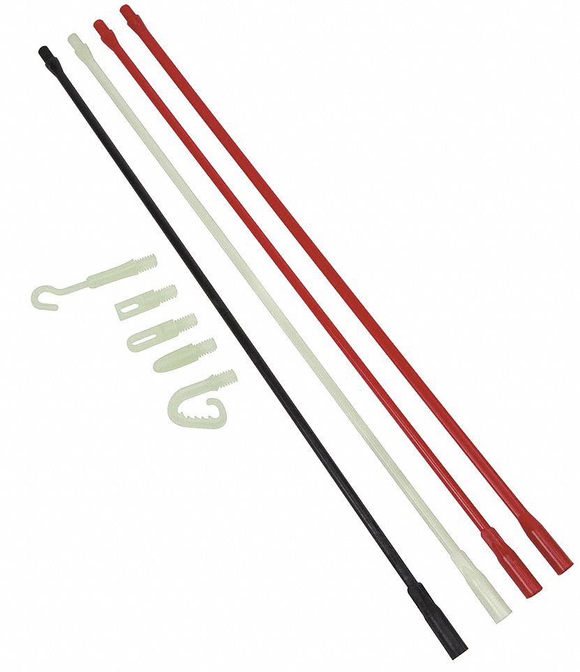 KLEIN TOOLS, SRS56038, Polymer Fish Rod Set,Glow-In-The-Dark - 58UT51 ...