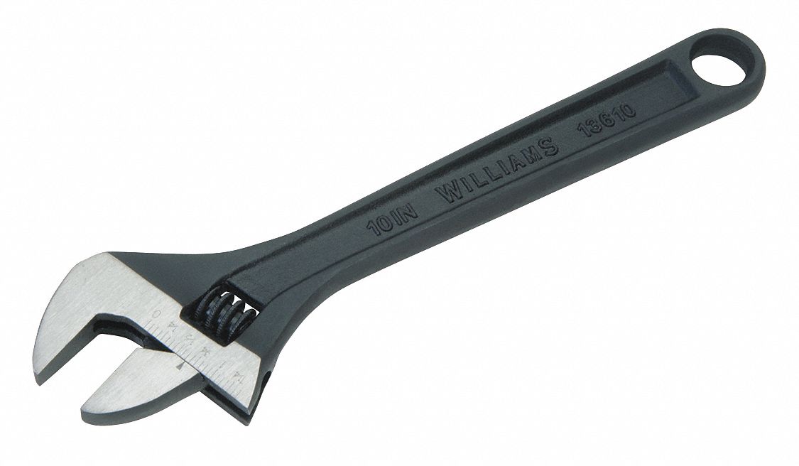 WILLIAMS, Adjustable Wrench,Black,18" - 58XC23|13618A - Grainger