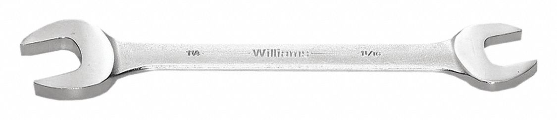 Wrench,Open End,3/8 x 7/16",Satin Chrome - Grainger