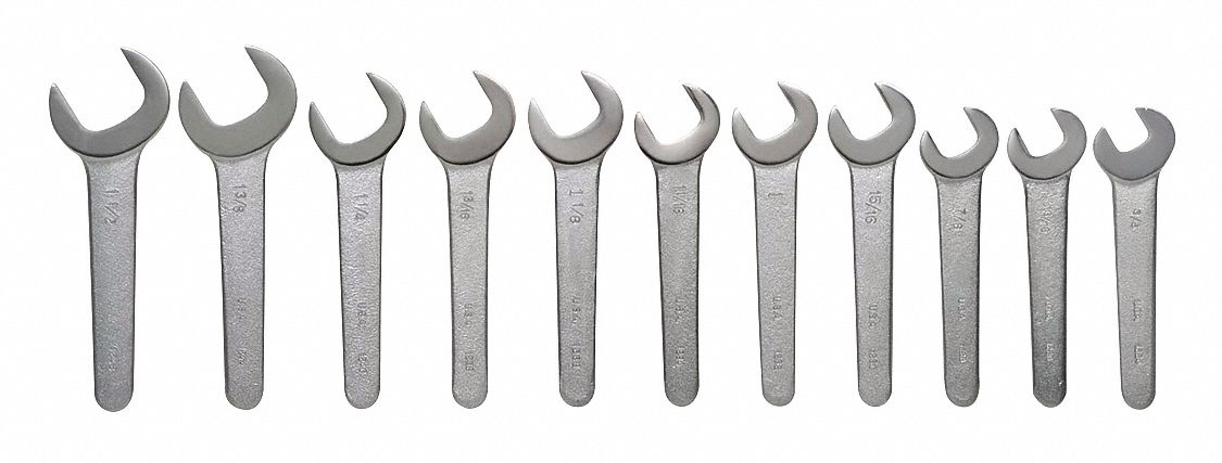 WILLIAMS, Service Wrench Set,SAE,10 pcs. - 58XL04|JHWWS-3510 - Grainger