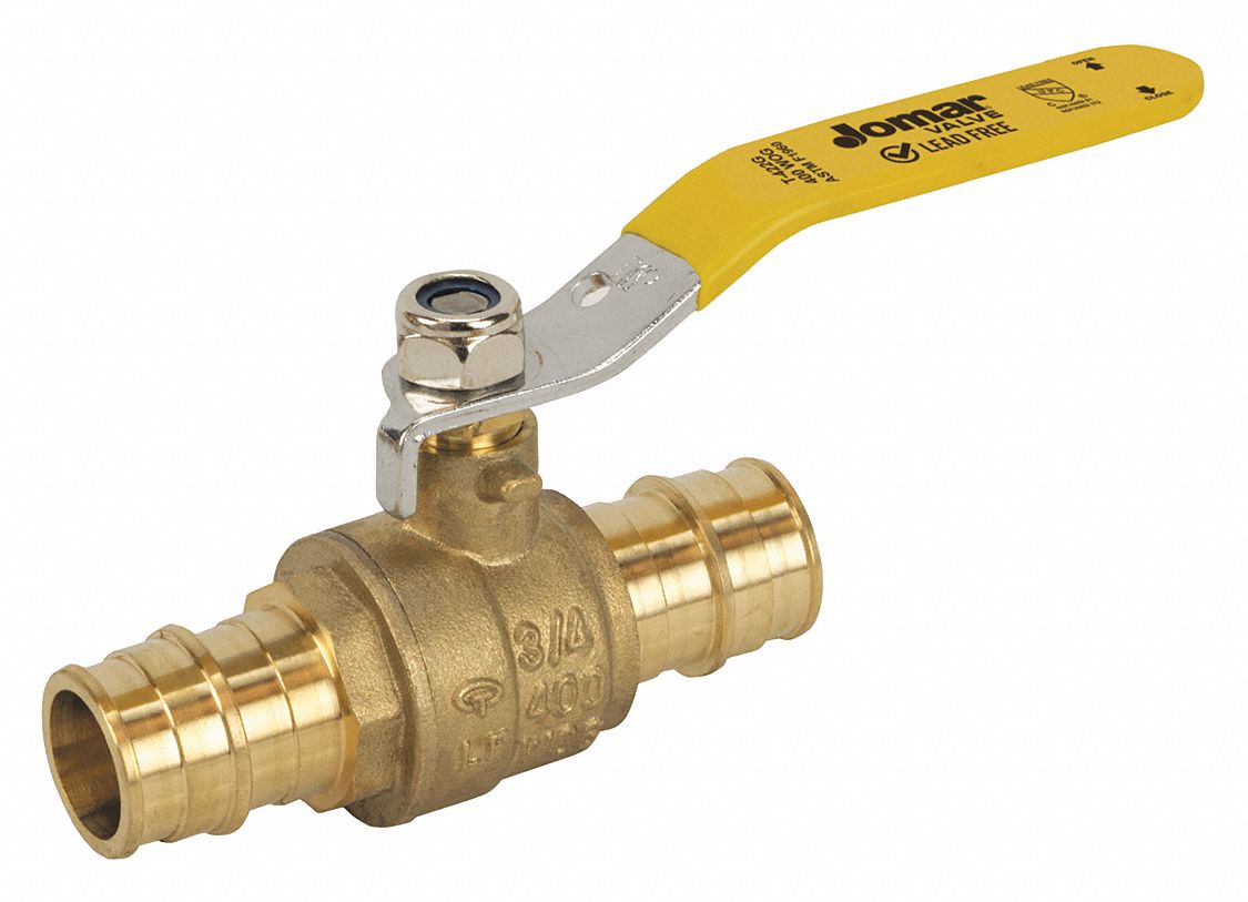 LF Brass Cold Exp PEX Ball Valve,1/2" - Grainger