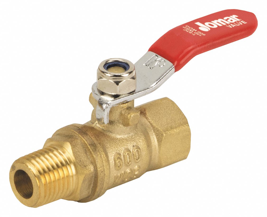 Brass Mini Valve,MIPxFIP,1/4" - Grainger