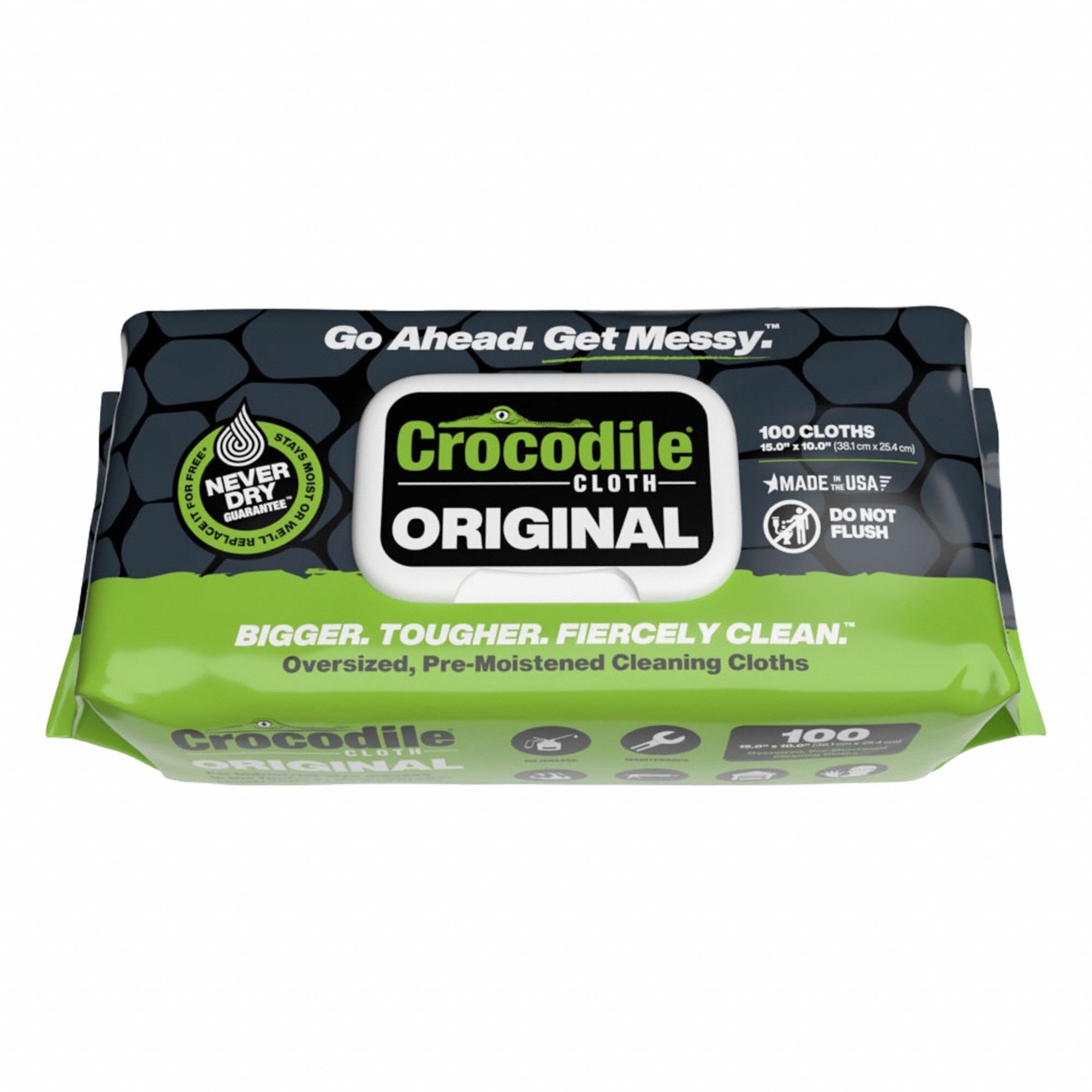 CROCODILE CLOTH, Soft Pack, 100 ct Container Size, Cleaning Cloths ...