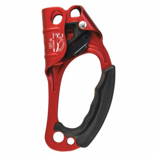 Lift Rope Clamp Ascender,Red,Right - Grainger