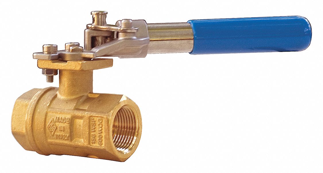 Deadman Handle,Brass,Ball Valve,3/4" - Grainger