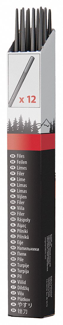 OREGON, File, Round, 7/32" x 8", Fits Carlton/Oregon/Woodland Brand ...