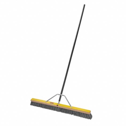 RUBBERMAID COMMERCIAL PRODUCTS, 36 in Sweep Face, Synthetic, Push Broom ...