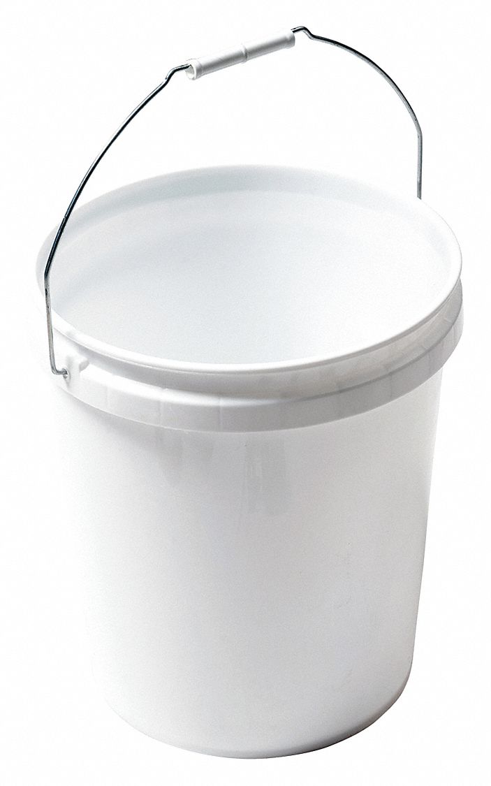 Project Bucket,5 gal.,White - Grainger