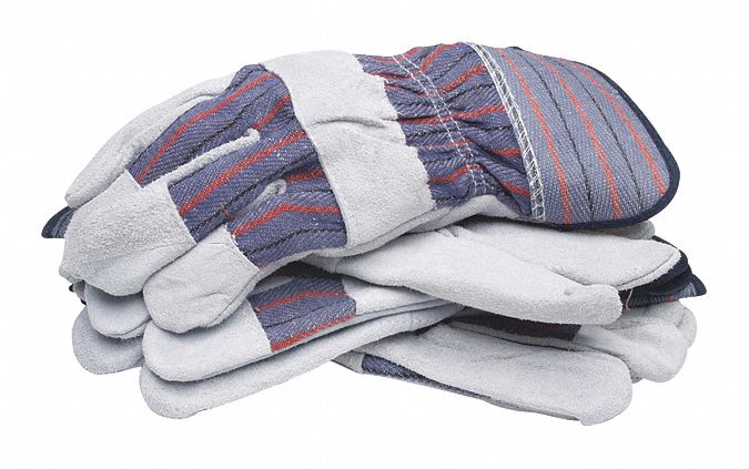 Split Cowhide,Leather Palm Glove,L,PK3 - Grainger