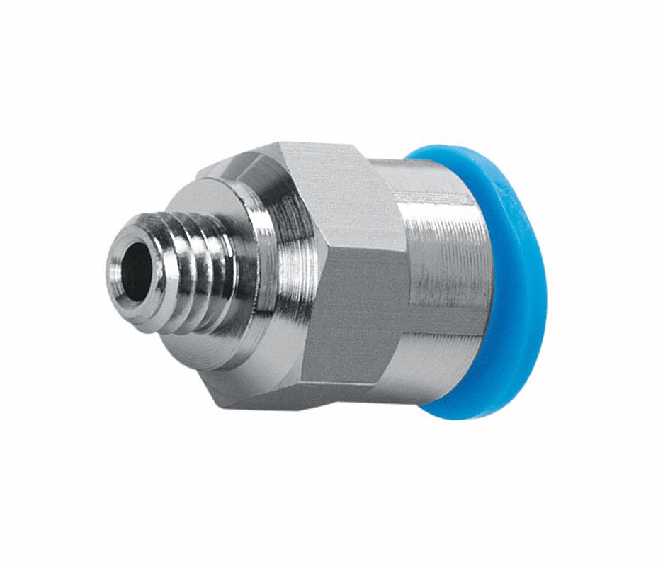 FESTO Unión Recta,4mm,Acero Inoxidable, Color Negro/Azul, EA1 ...
