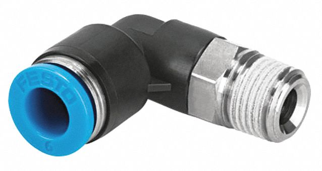 FESTO Unión en L,12mm,Acero Inoxidable, Color Negro/Azul, EA1 ...