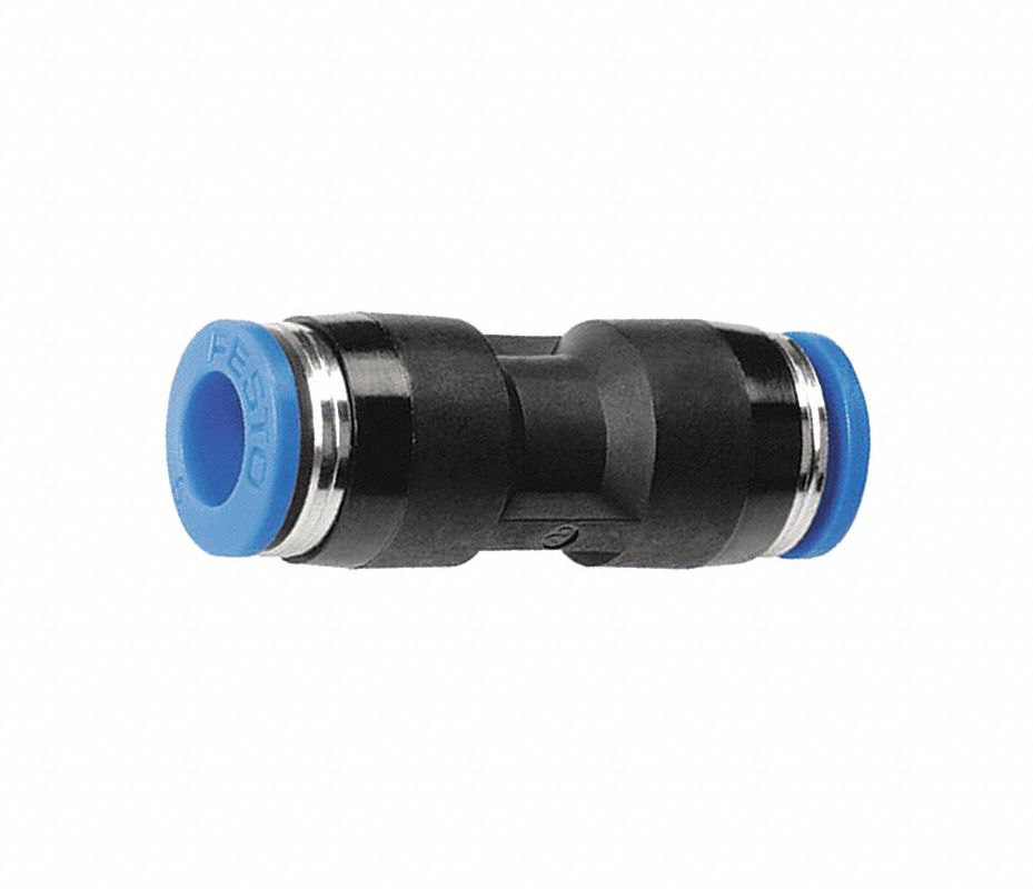 FESTO Unión Recta,12mm,Acero Inoxidable, Color Negro/Azul, EA1 ...