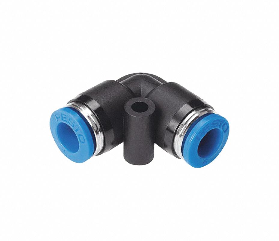 FESTO Unión en L,12mm,Acero Inoxidable, Color Negro/Azul, EA1 ...