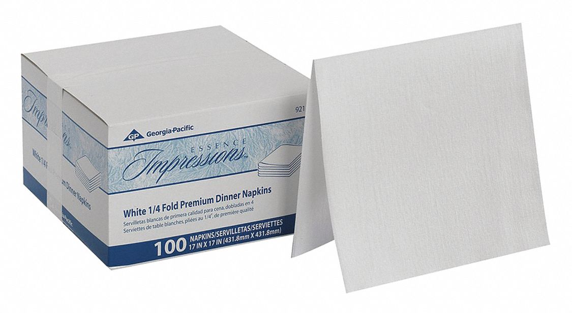 DIXIE, 1 Ply, 8 1/2 in x 8 1/2 in, Disposable Dinner Napkin - 59LR60 ...