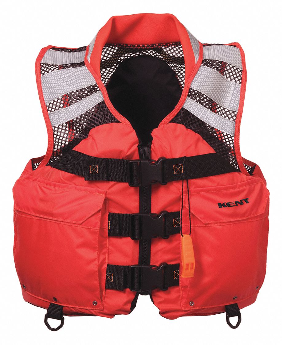 KENT SAFETY, Orange, Level 70, Life Jacket - 59ME49|151000-200-070-24 ...
