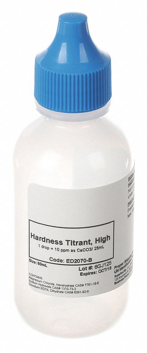Hardness Titrant High,60 mL - Grainger