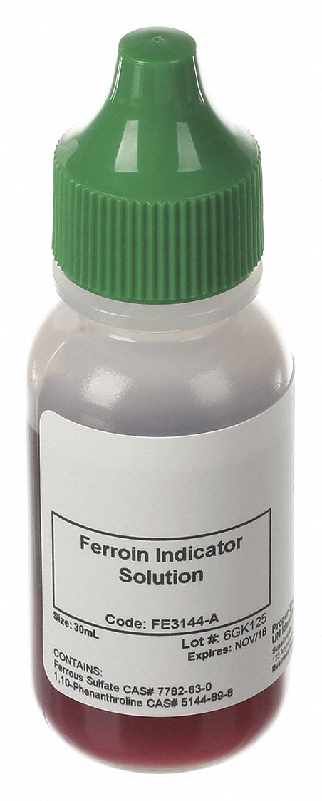 Ferroin Indicator,30 mL - Grainger