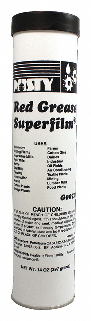 MISTY, 14 oz, H2, Red Grease,NLGI #2,14 oz.,PK48 - 59MJ12|1003057 ...