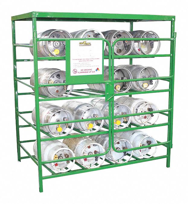 Propane Cage,48" W x36" D x70" H,285 lb. - Grainger