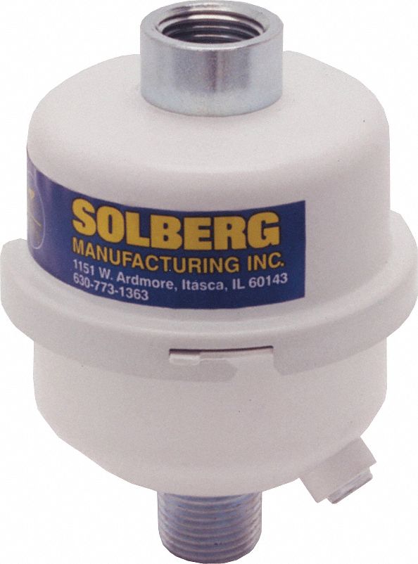 SOLBERG, EE-GL915-075, GL915, Oil Mist Filter,Closed,3/4" MPT Inlet ...