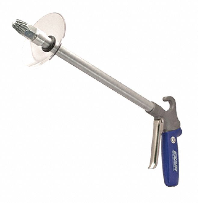 EXAIR, Aluminum, Air Nozzle, Safety Air Gun,35 CFM,12" Ext,Shield ...