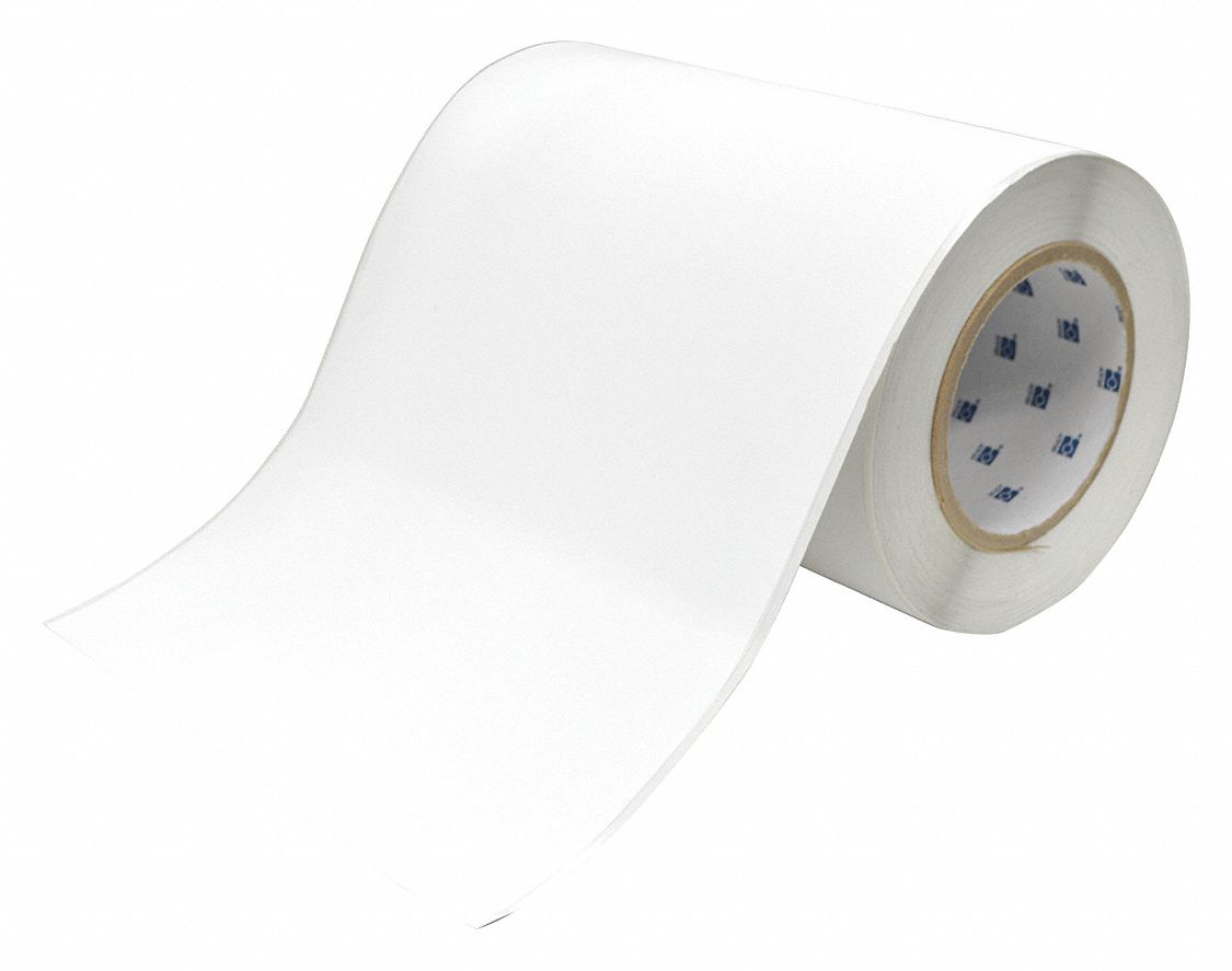 BRADY Rollo de Cinta para Etiqueta Vinilo Blanco 8" x 100 pies ...
