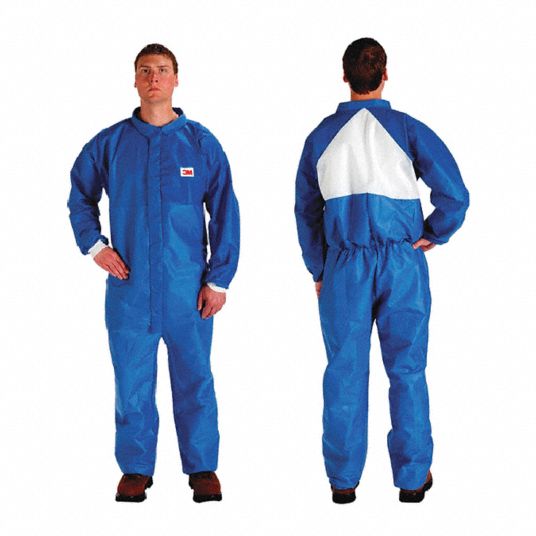3M, ISO 4 (Class 10) and above, SMMS, Disposable Coverall - 59YT51 ...