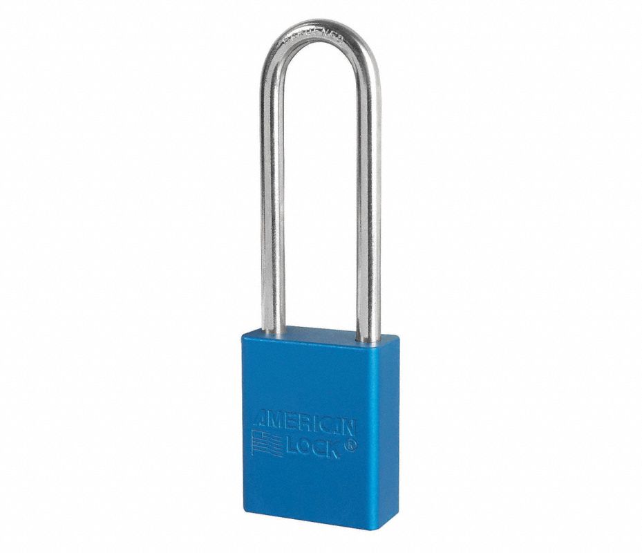 MASTER LOCK Candado de Bloqueo Azul con 2 llaves Diferente - 59YW61 ...