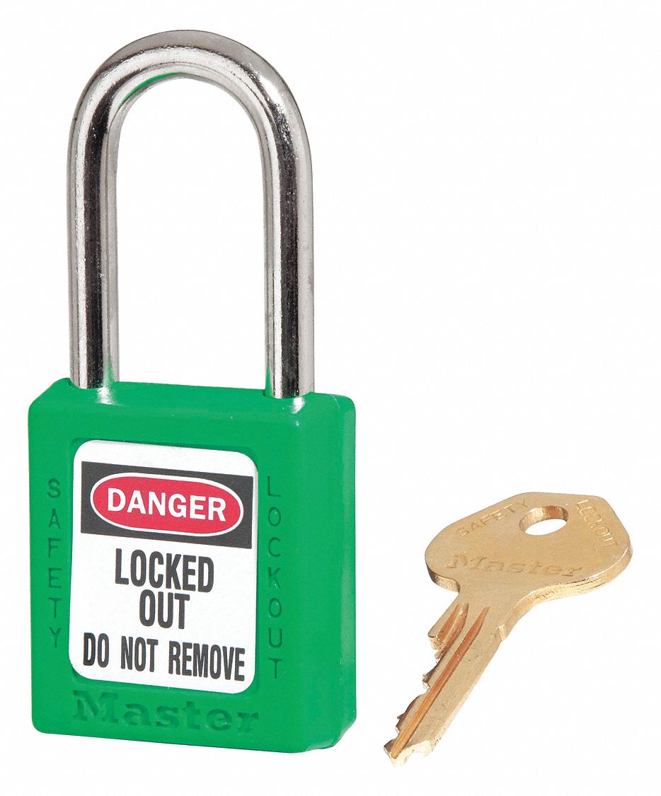 MASTER LOCK Candado de Bloqueo Verde con 1 llave - Candados con ...