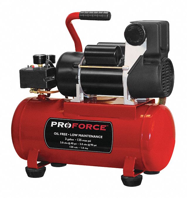 Hotdog Air Compressor,3 gal.,125 psi - Grainger
