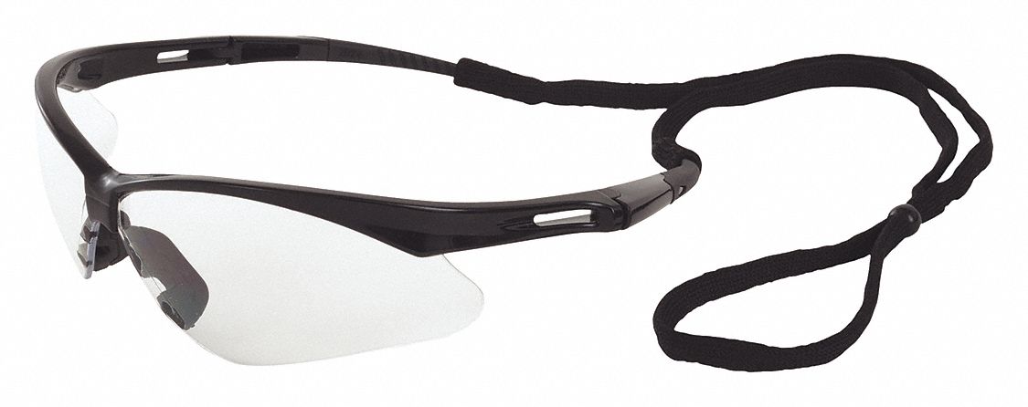 ERB SAFETY, Safety Glasses,Black Frame,Clear - 59ZG30|15324 - Grainger