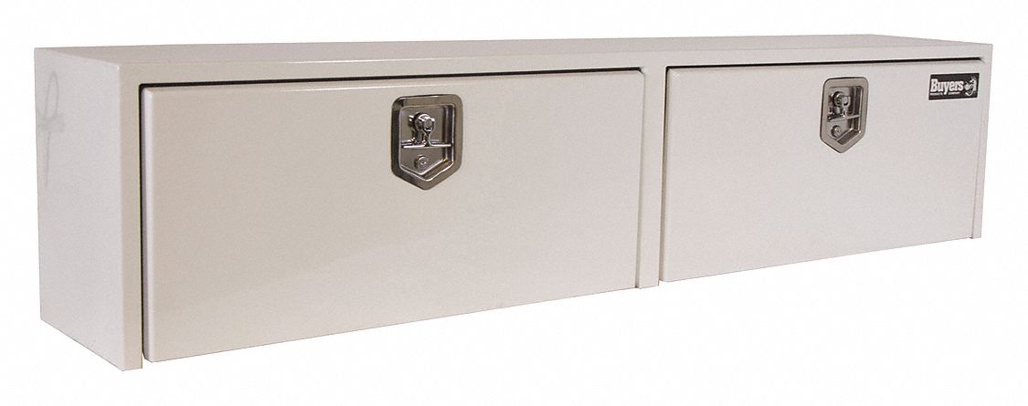 BUYERS PRODUCTS TOPSIDE TRUCK BOX, WHITE, 13 X 16 X 88 IN CARBON STEEL ...