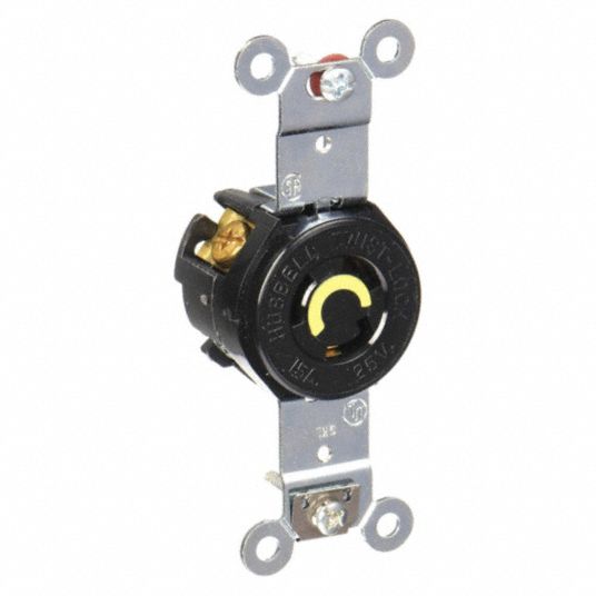 L5-15R, 15 A, Locking Receptacle - 5A072|HBL4710 - Grainger