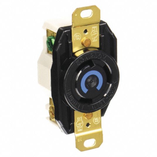 L6-30R, 30 A, Locking Receptacle - 5A086|HBL2620 - Grainger